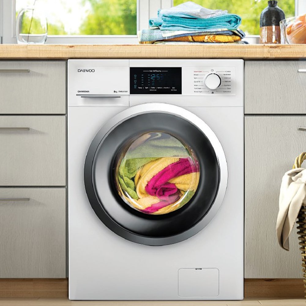 قیمت ماشین لباسشویی دوو مدل DWK-8420 - لباسشویی 8 کیلویی