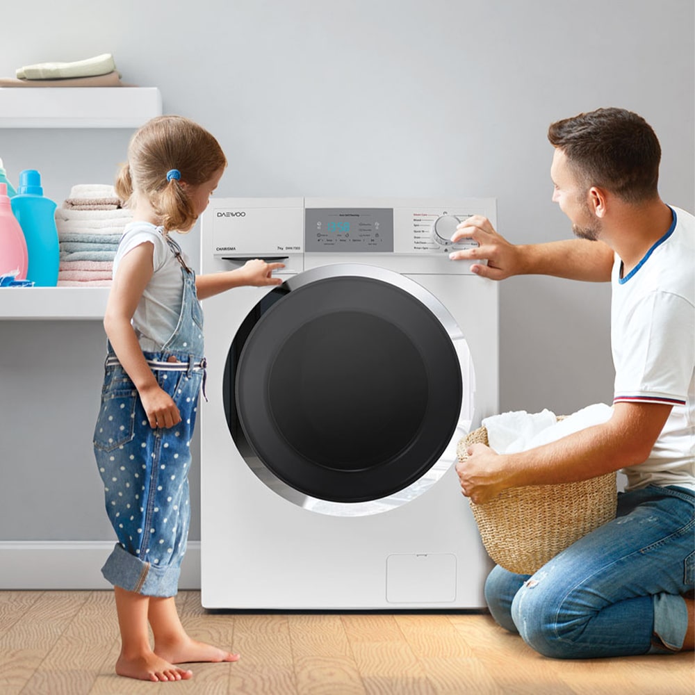 قیمت ماشین لباسشویی دوو مدل DWK-8420 - لباسشویی 8 کیلویی