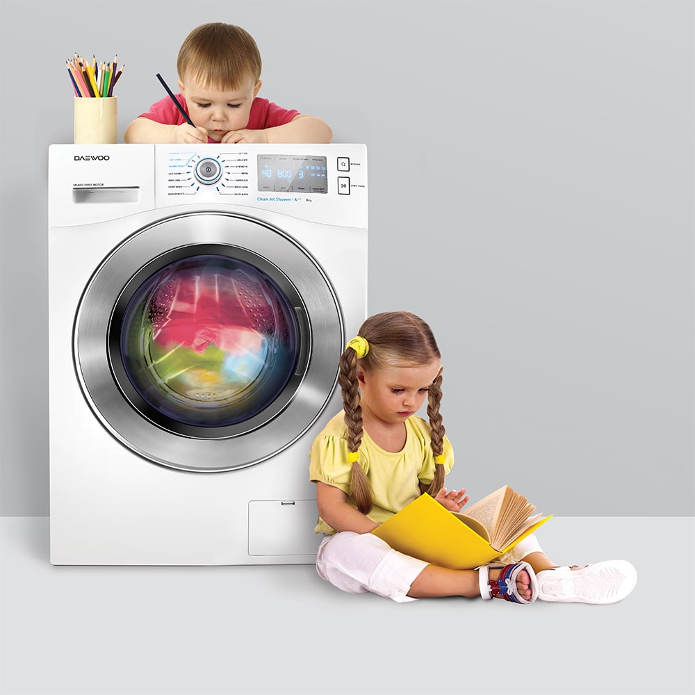 قیمت ماشین لباسشویی دوو مدل DWK-8540V | لباسشویی 8 کیلویی