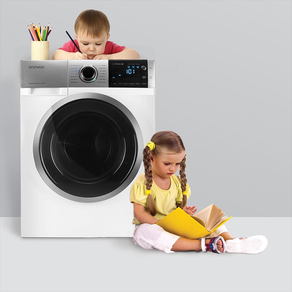 قیمت ماشین لباسشویی دوو مدل DWK-PRO841 | لباسشویی 8 کیلویی